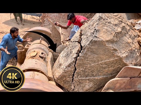 👹ASMR Giant Jaw Rock Stone Crushing-Soothing Sounds & Powerful Crushing.Sandcrushing.