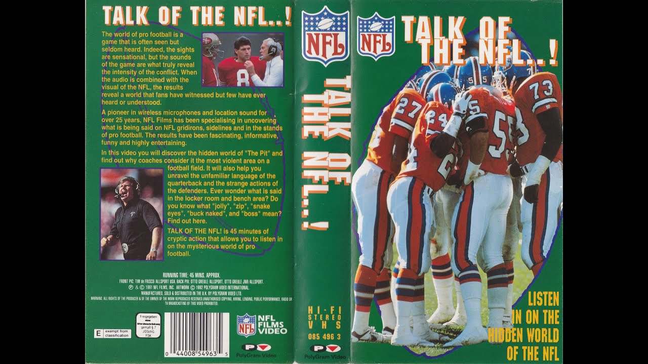 Talk of the NFL (NFL VHS 1992) - YouTube