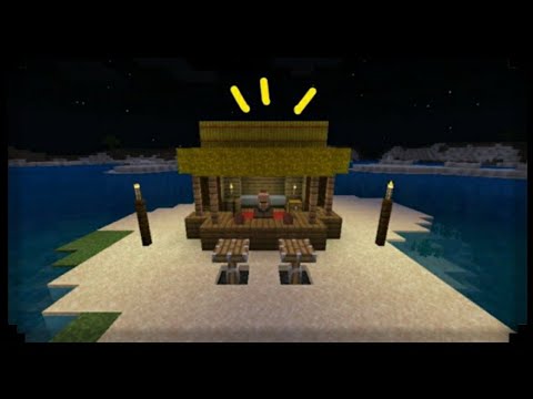 Minecraft: how to make a Tiki Bar - YouTube