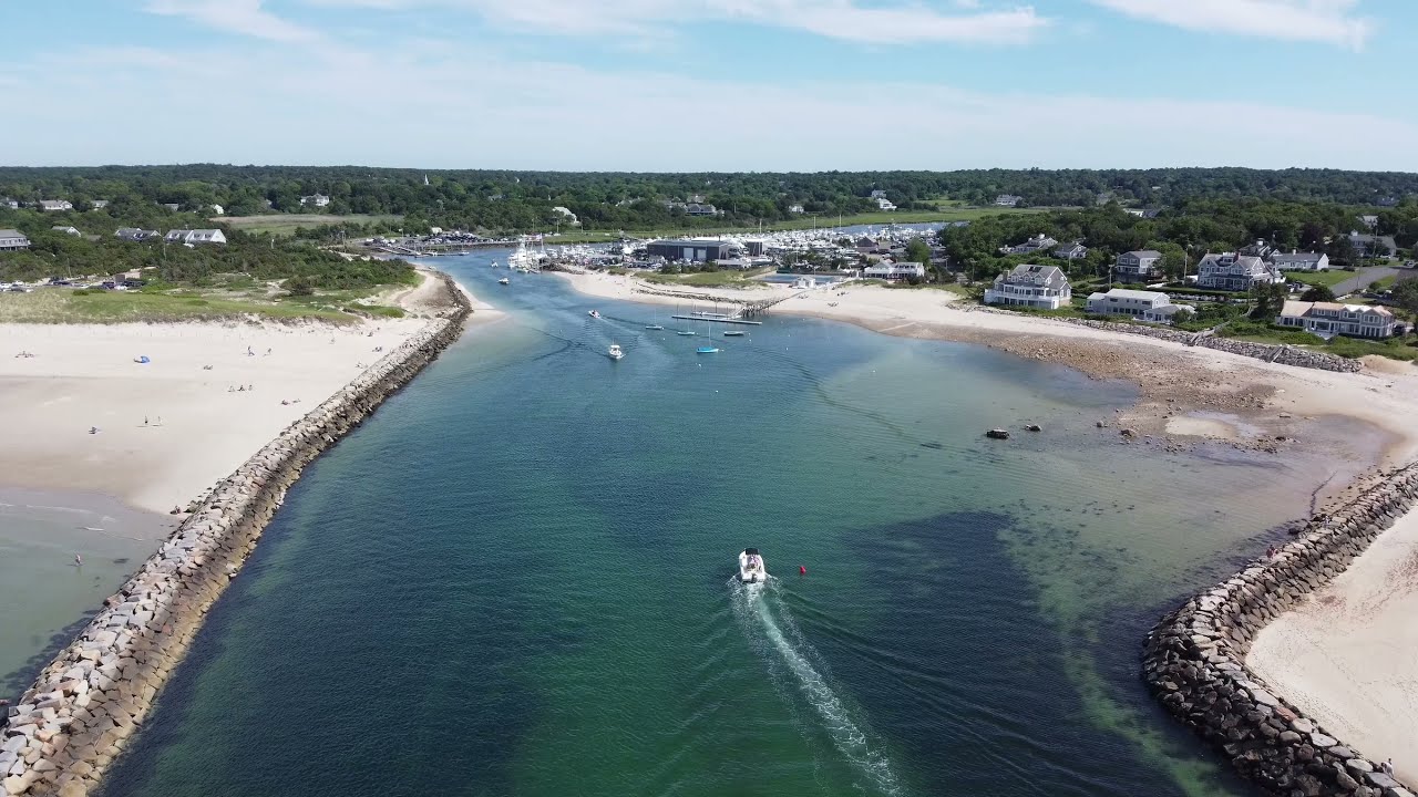 Flyover of Sesuit Harbor - YouTube