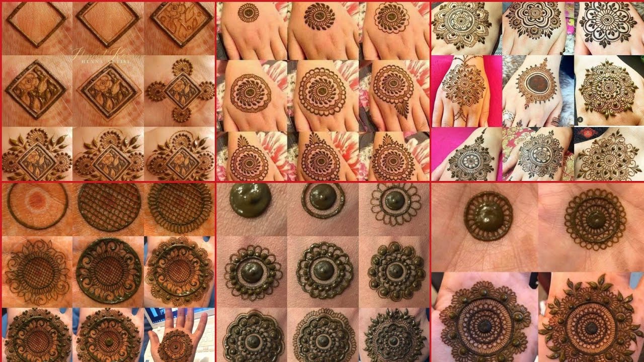 30+ Beautiful and Simple Gol Tikki Mandala Design || Latest and Stylish ...