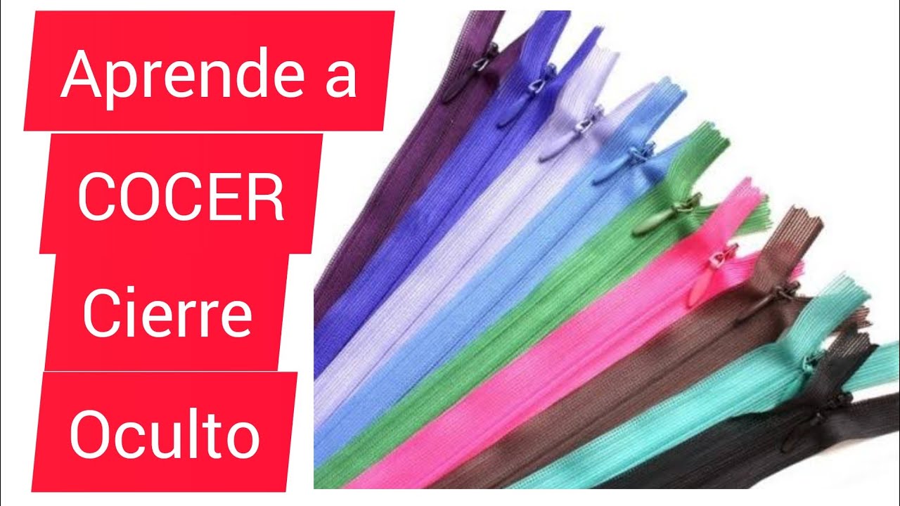 COMO COSER CIERRE OCULTO O INVISIBLE👍 ️ - YouTube