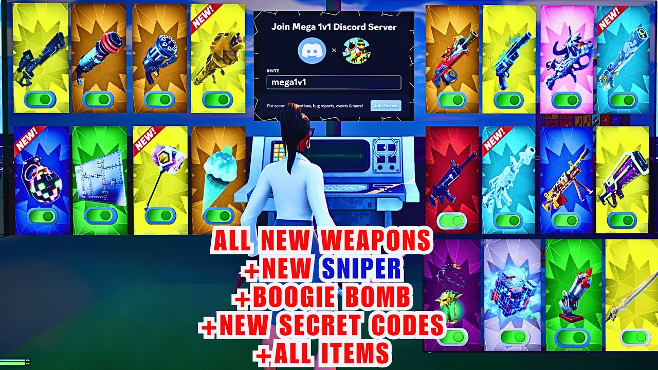 MEGA 1V1 ALL GUNS & VEHICLES | FIND ALL SECRETS CODE LOCATIONS PART 1 ...