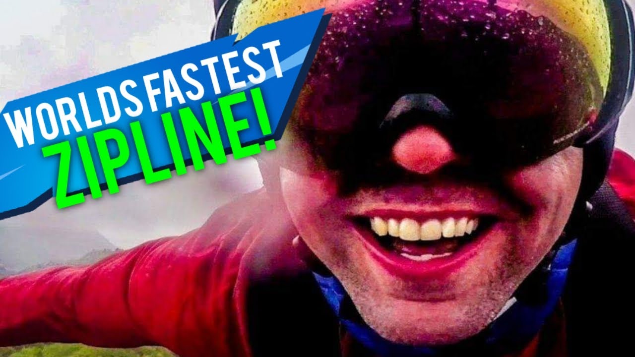 Fastest zipline in the world - Zip world VELOCITY - YouTube