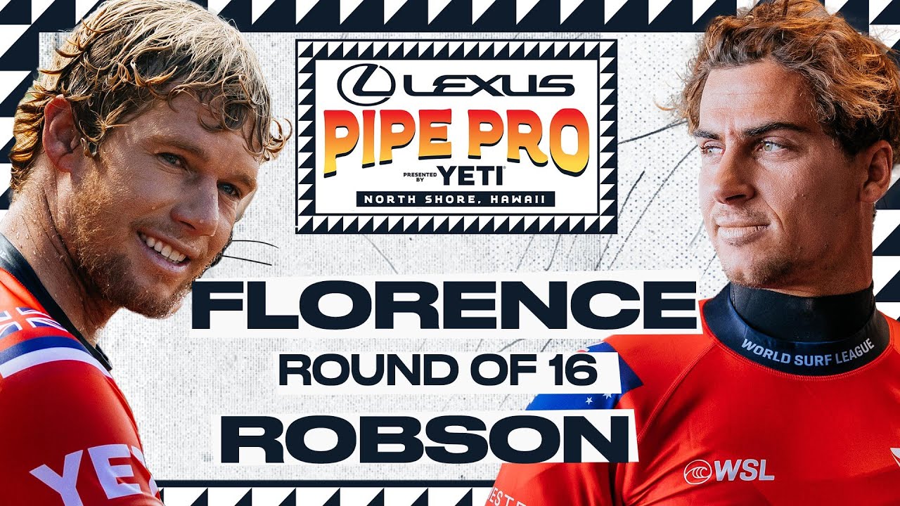 John John Florence vs Callum Robson | Lexus Pipe Pro presented by YETI ...