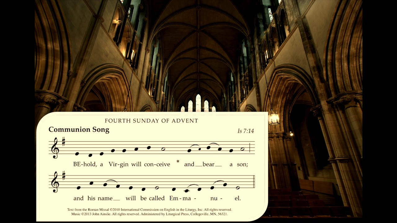 ENGLISH PROPER CHANTS: 4th Sunday Advent // Communion Antiphon - YouTube