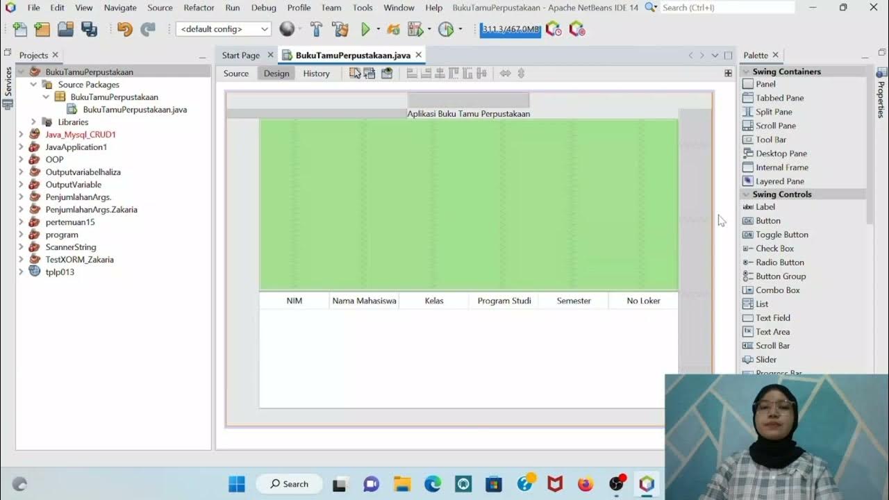 Aplikasi Java CRUD Buku Tamu Perpustakaan dengan Apache NetBeans Part 1 - YouTube