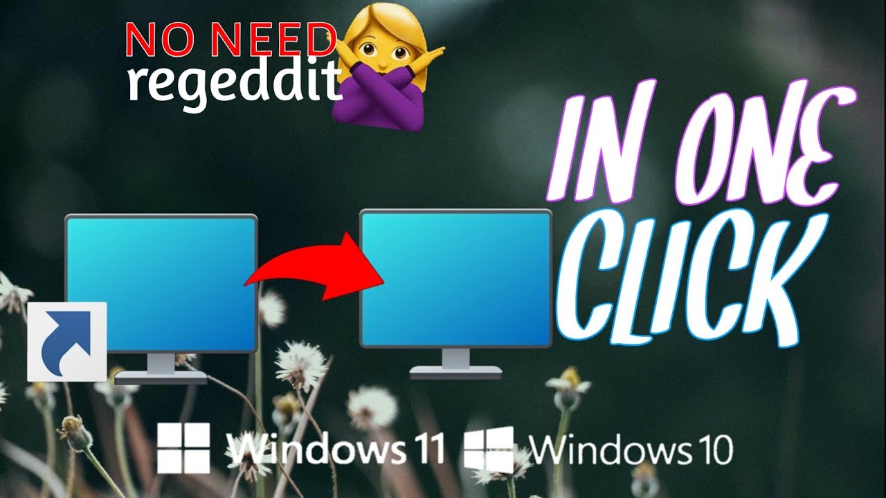 Remove Shortcut Arrow from Desktop Icon || Windows || - YouTube