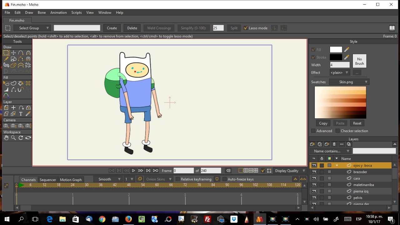 Moho 12 Animación simple desde 0 video 1 - YouTube