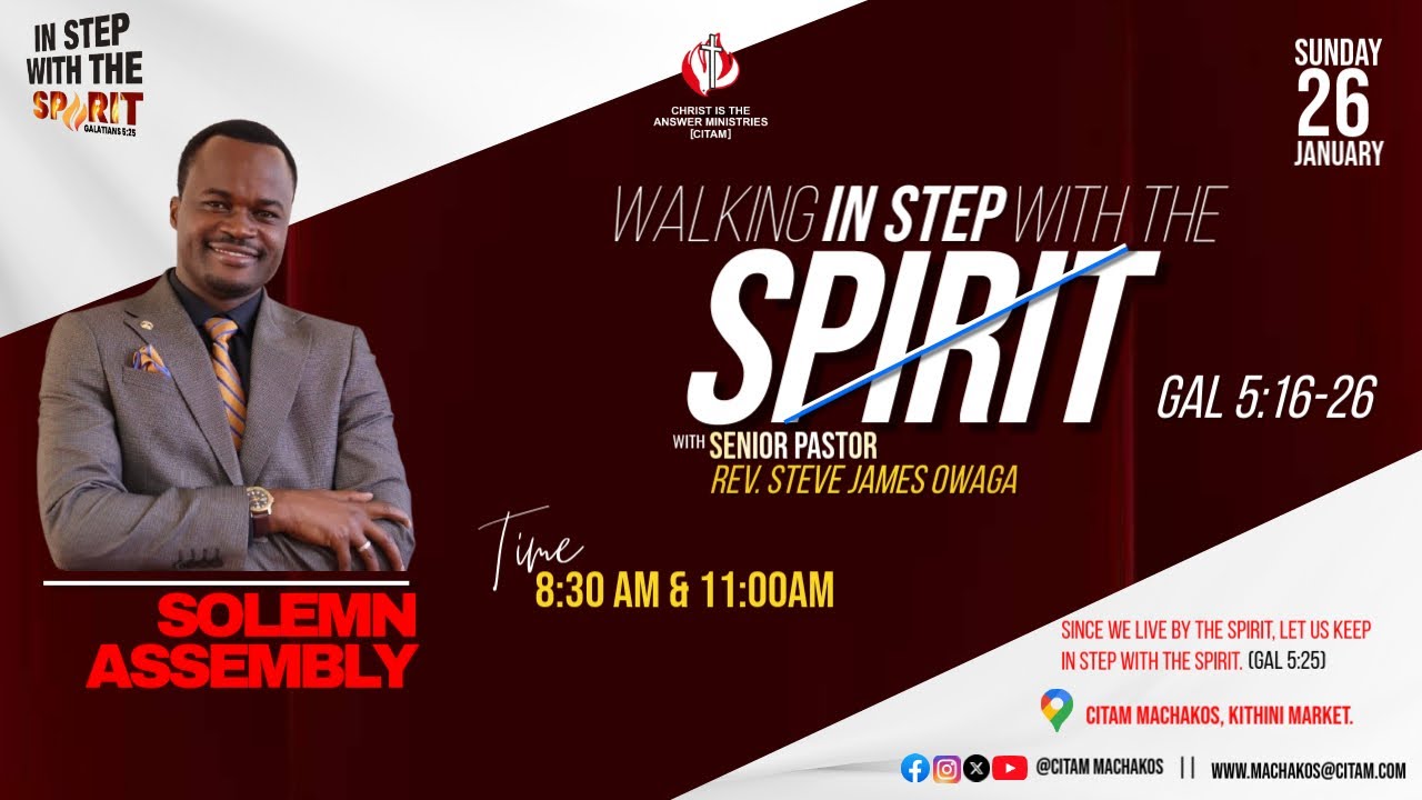 1ST SUNDAY SERVICE || WALKING IN STEP WITH THE SPIRIT || 26TH JAN 2025 ...