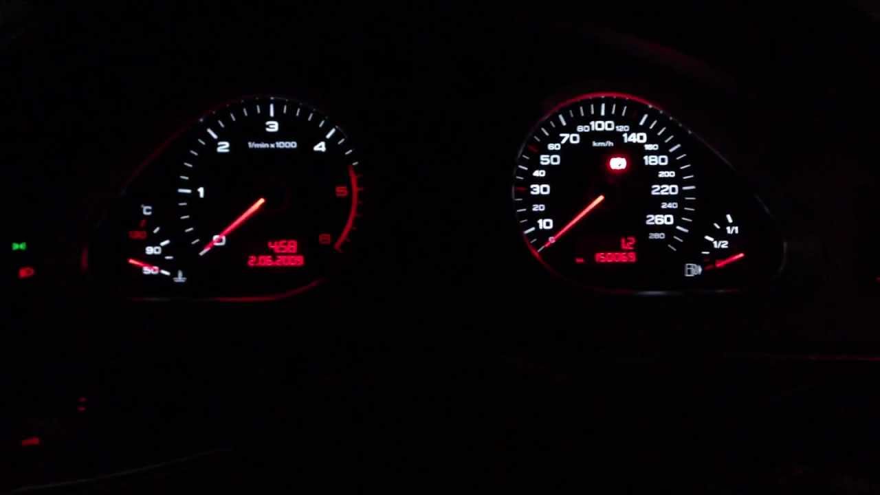 Gauge Test/Needle Sweep Enabled on Audi A6 4F 2010 - YouTube