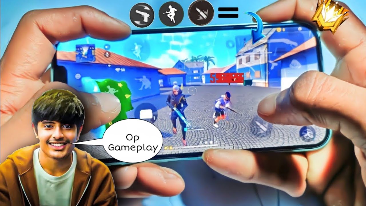 poco x3 pro free fire gameplay test 1v3 three finger sen+control+hud ...