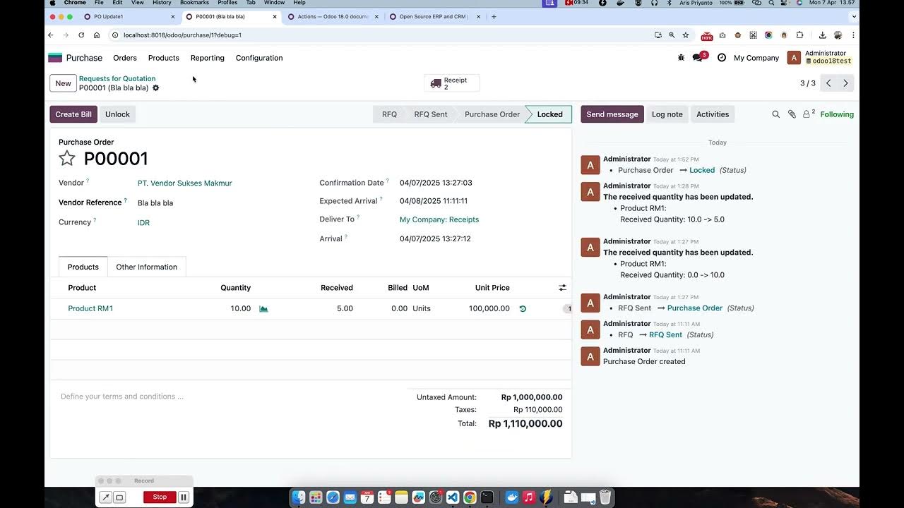 Odoo Server Action - YouTube