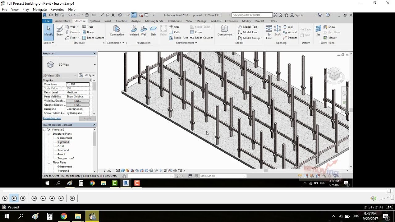 Full Precast building on Revit lesson 2 - YouTube