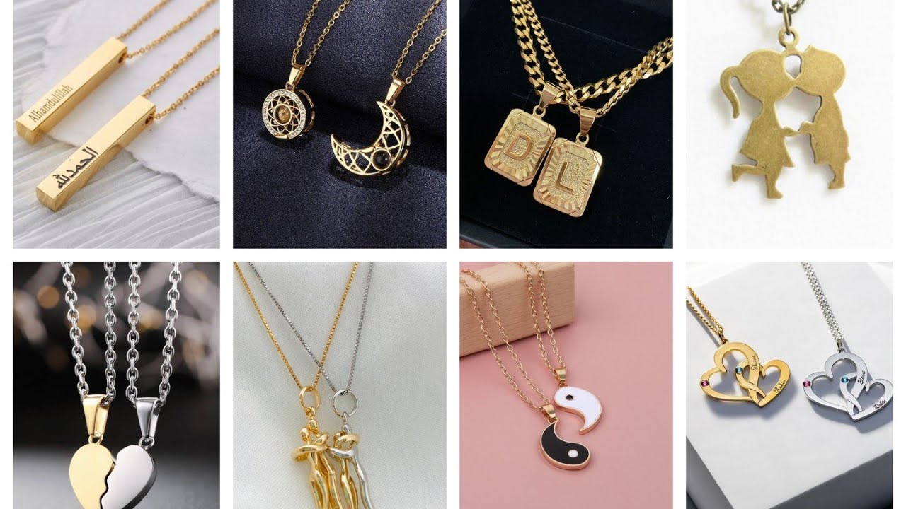 Attractive Heart melting couple chain pendant designs|| Trendz hub ...