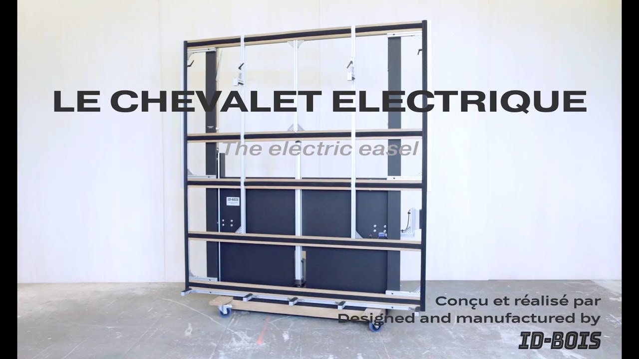 CHEVALET ÉLECTRIQUE / ELECTRIC EASEL - ID-BOIS - YouTube
