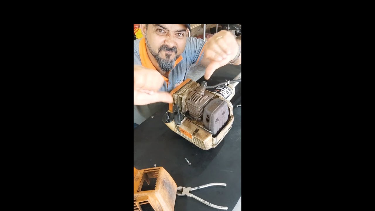 INCRÍVEL como essa ROÇADEIRA STIHL FS 290, desgastou a carcaça do motor ...