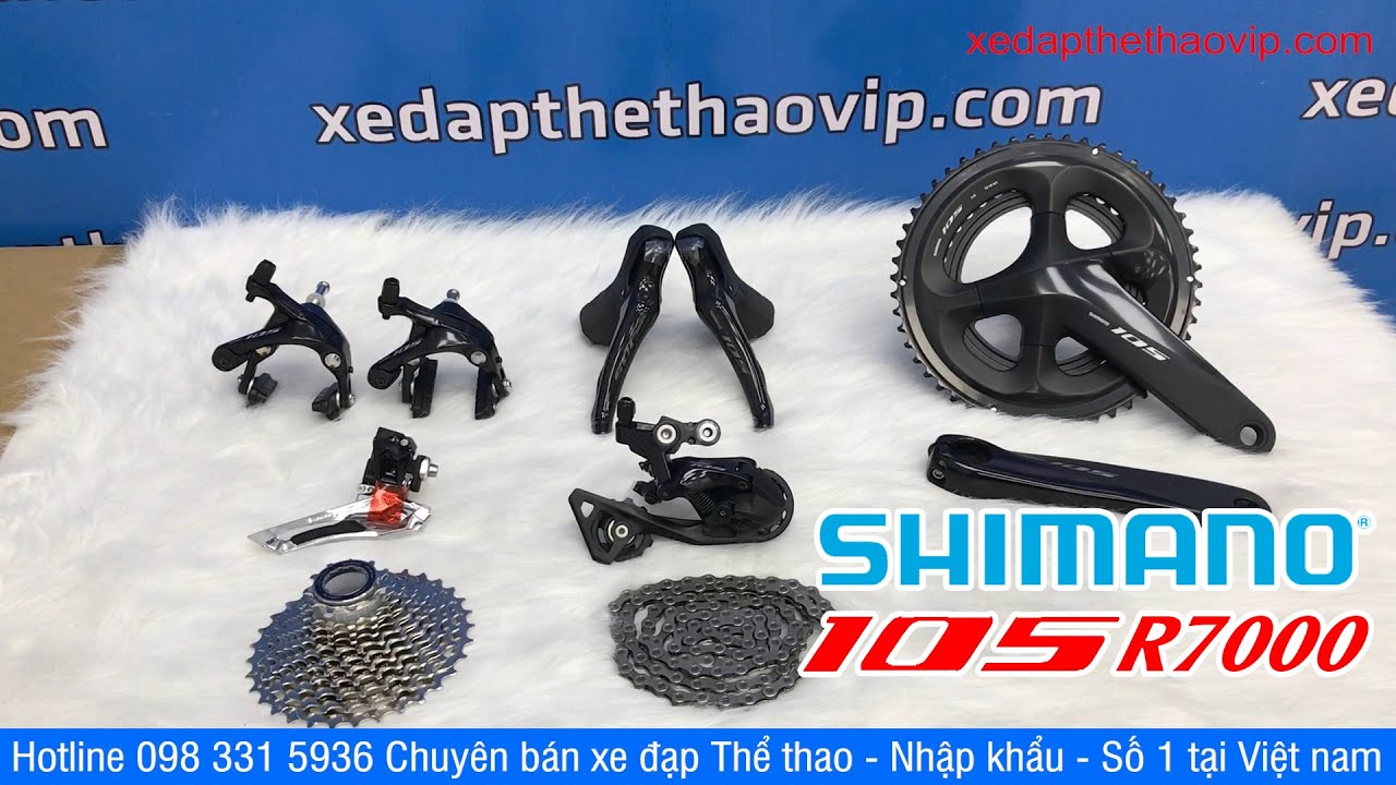 Groupset SHIMANO 105 R7000 PHANH V 1 ốc | 0983315936 - YouTube