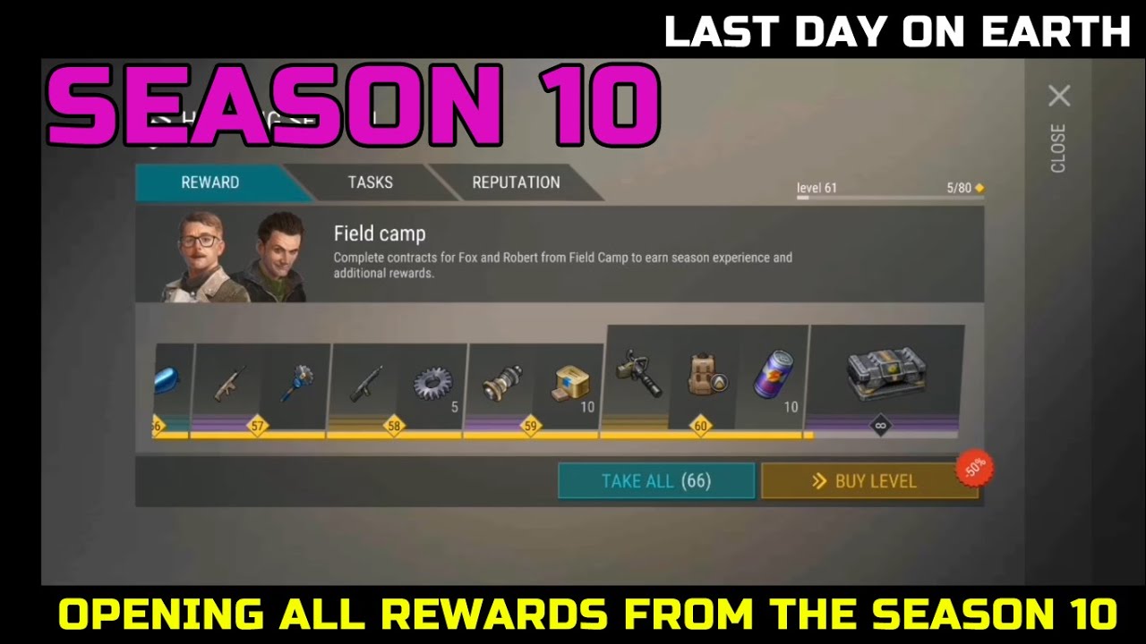 LDOE OPENING ALL REWARDS FROM SEASON 10 | Tiger | GENESIS BACKPACK ...