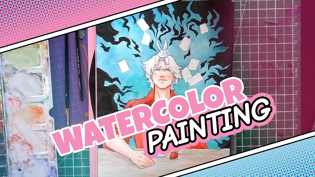 Let's Paint Dante from Devil May Cry! | Watercolor Painting - YouTube