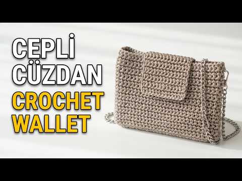 Tığ İşi Cepli Cüzdan Nasıl Örülür? | Adım Adım Anlatım 🧶
