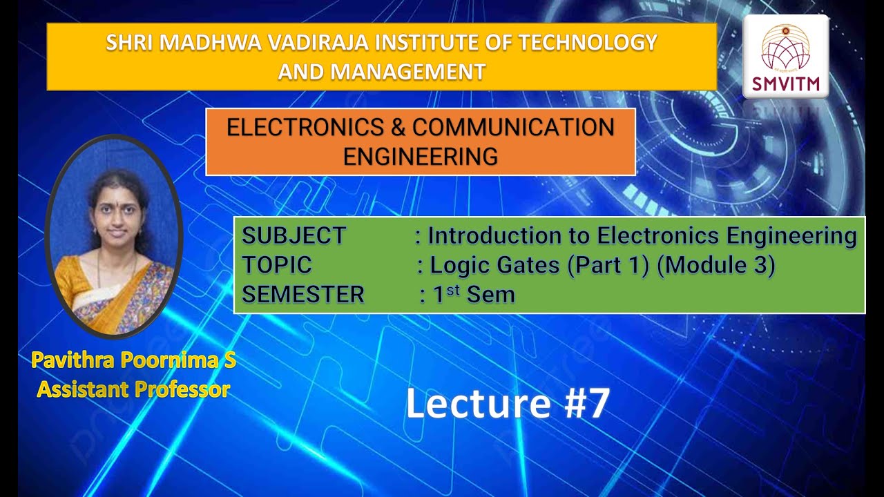 Introduction to Electronics Engineering - Logic Gates (Part 1) (Module ...