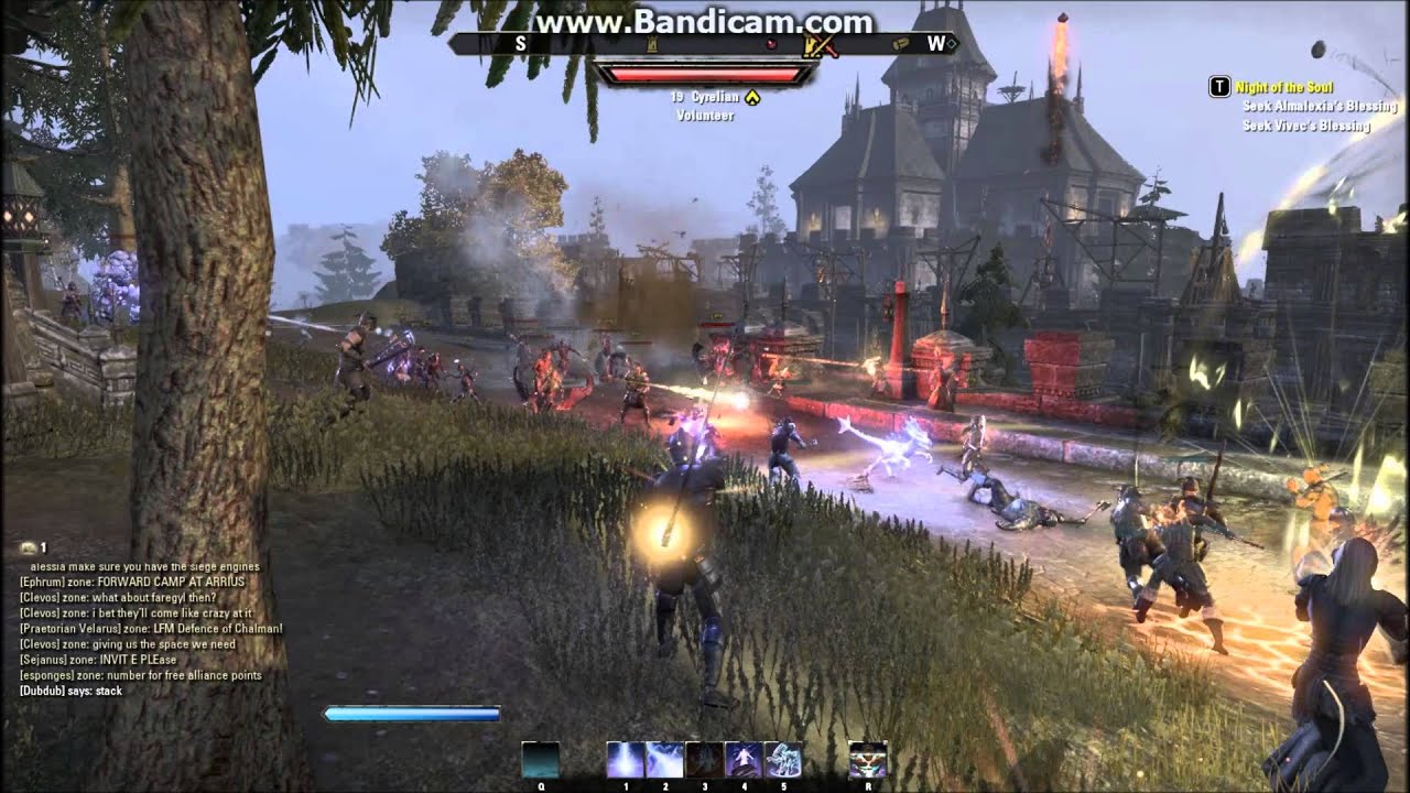 The Elder Scrolls Online - Huge PVP Battle - YouTube