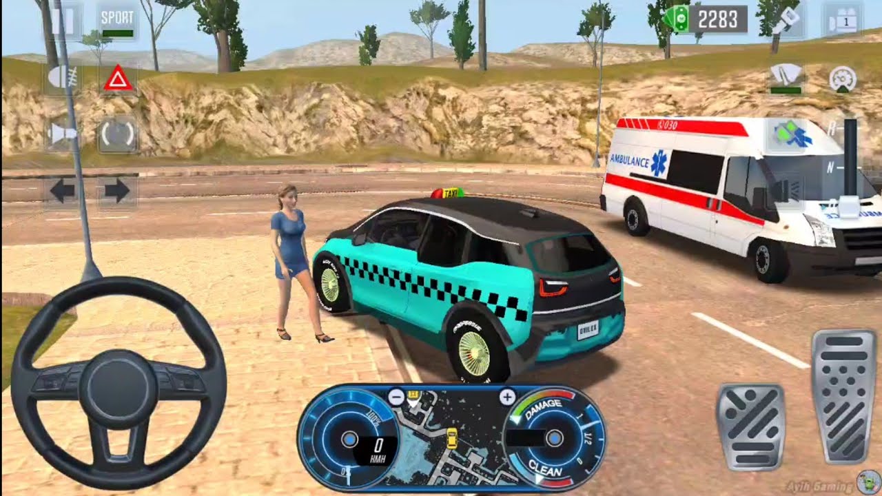 BMW i3 S Blue Sky Cars | Beautiful Girl Client 🚖 Taxi Sim 2022 Games ...