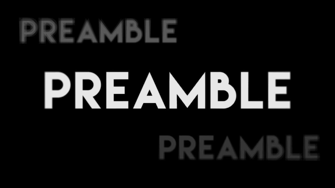 The preamble song - YouTube