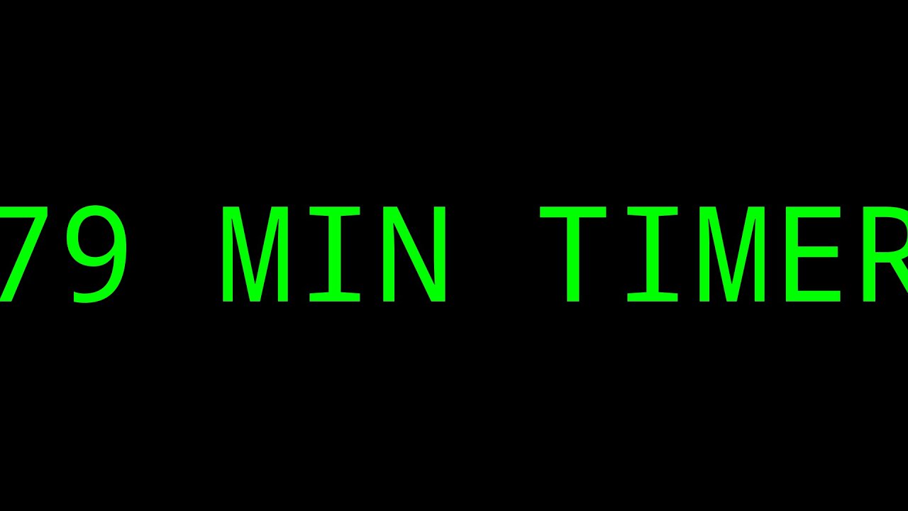 79 Minutes Timer - YouTube