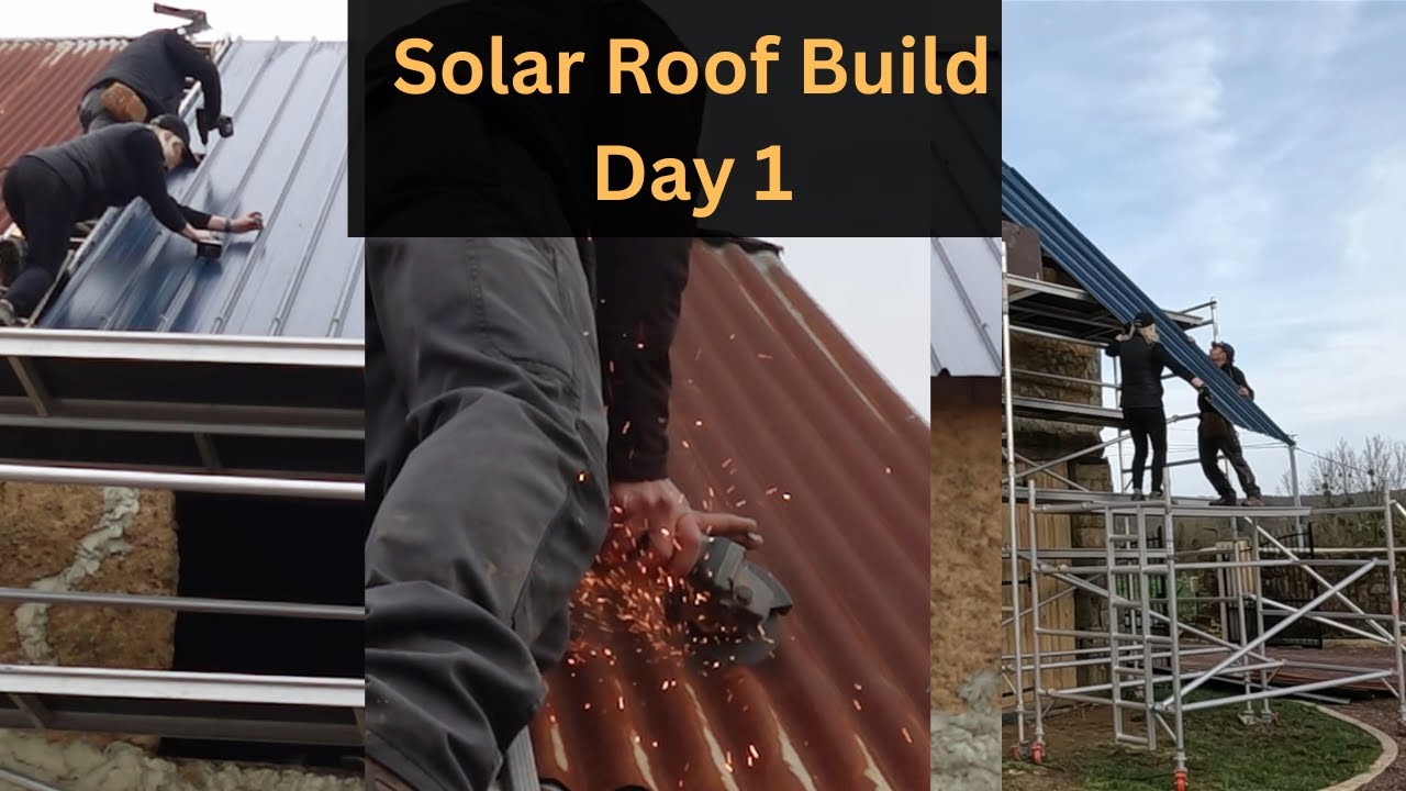Time to get stuck in on top of the roof - YouTube