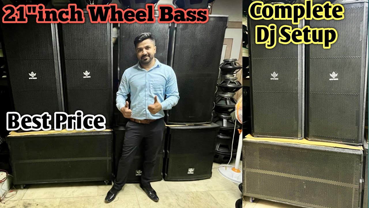 Cheapest Dj Setup 21inch RCF Wheel Bass 4,000 Watt Liner,Woofer ...