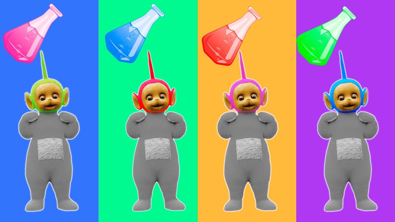 Learn Colors with Teletubbies Wrong Colors Bottle Finger Family Song ...