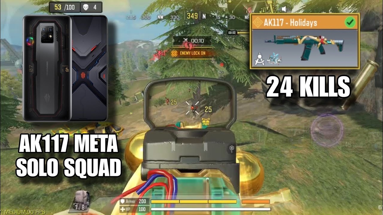 ULTRA 90 FPS CODM BR GAMEPLAY | RED MAGIC 7 PRO | AK117 META GAMEPLAY ...