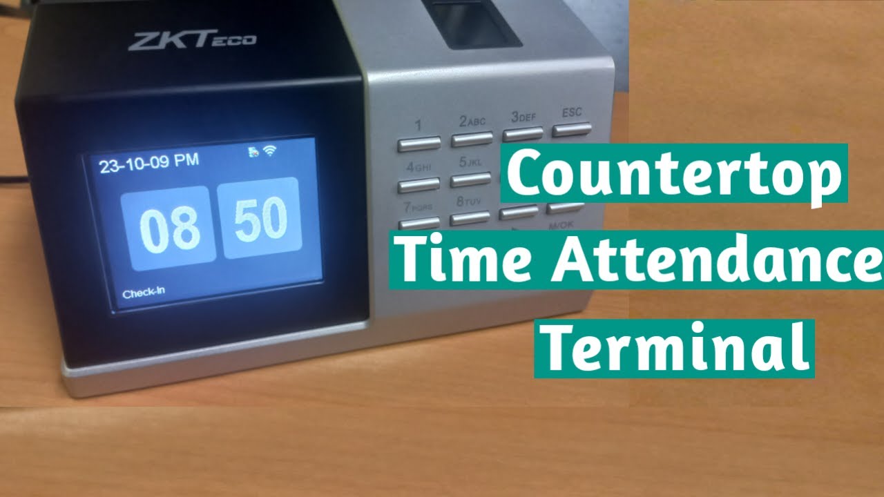 Electronic Countertop Time & Attendance System - YouTube