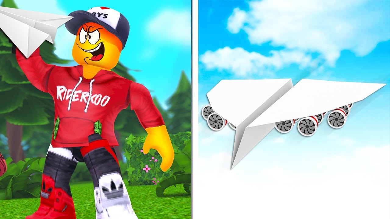 KOUPIL JSEM SI PAPÍROVOU VLAŠTOVKU V ROBLOXU... (Paper Plane Simulator ...