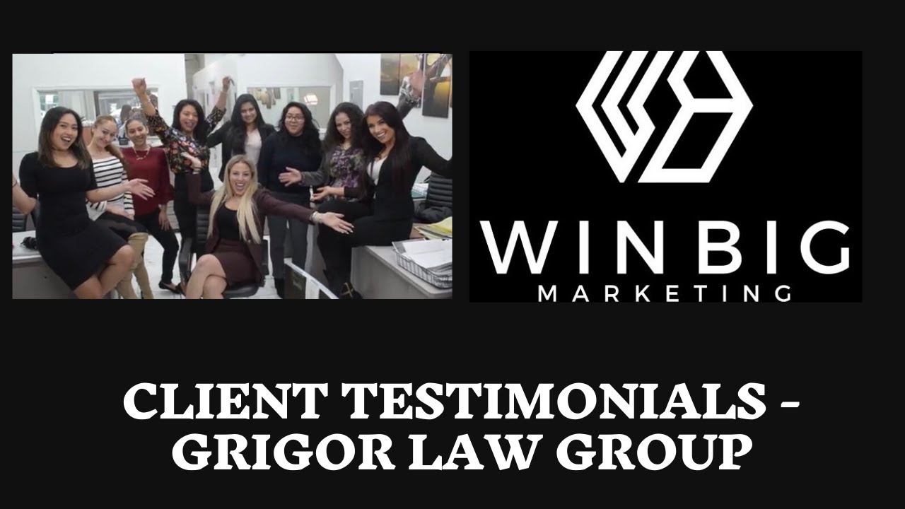 Personal Injury Attorney Client - Testimonial of Win Big Marketing💥💥Why ...