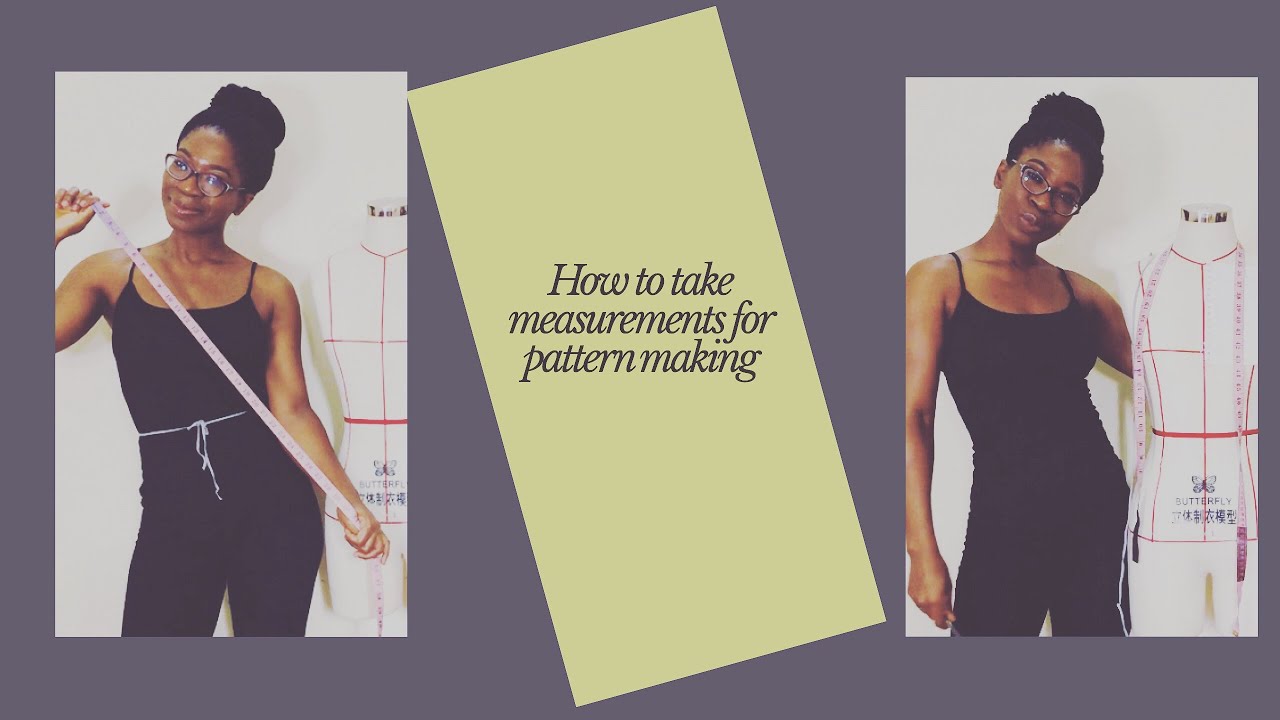 How to take your measurements for pattern making - YouTube