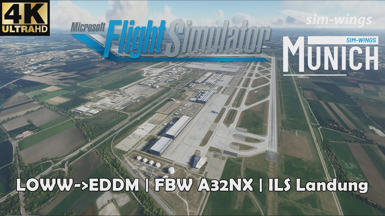 FS2020 | OBS | LOWW-EDDM | ILS Auto Landung | Live Wetter!! - YouTube