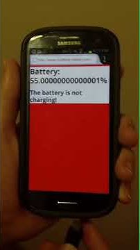 Battery Status API - YouTube