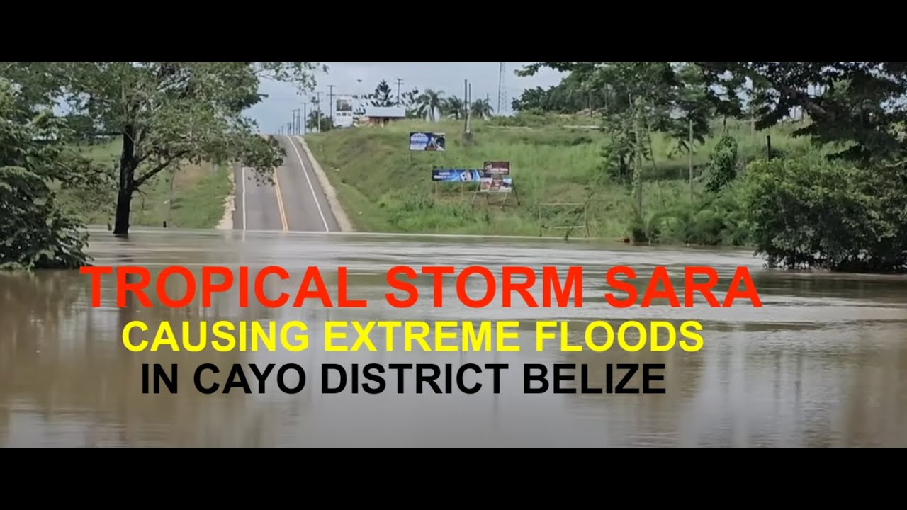 "Extreme Flood Alert" TROPICAL STORM Sara Lashes Cayo Belize with ...