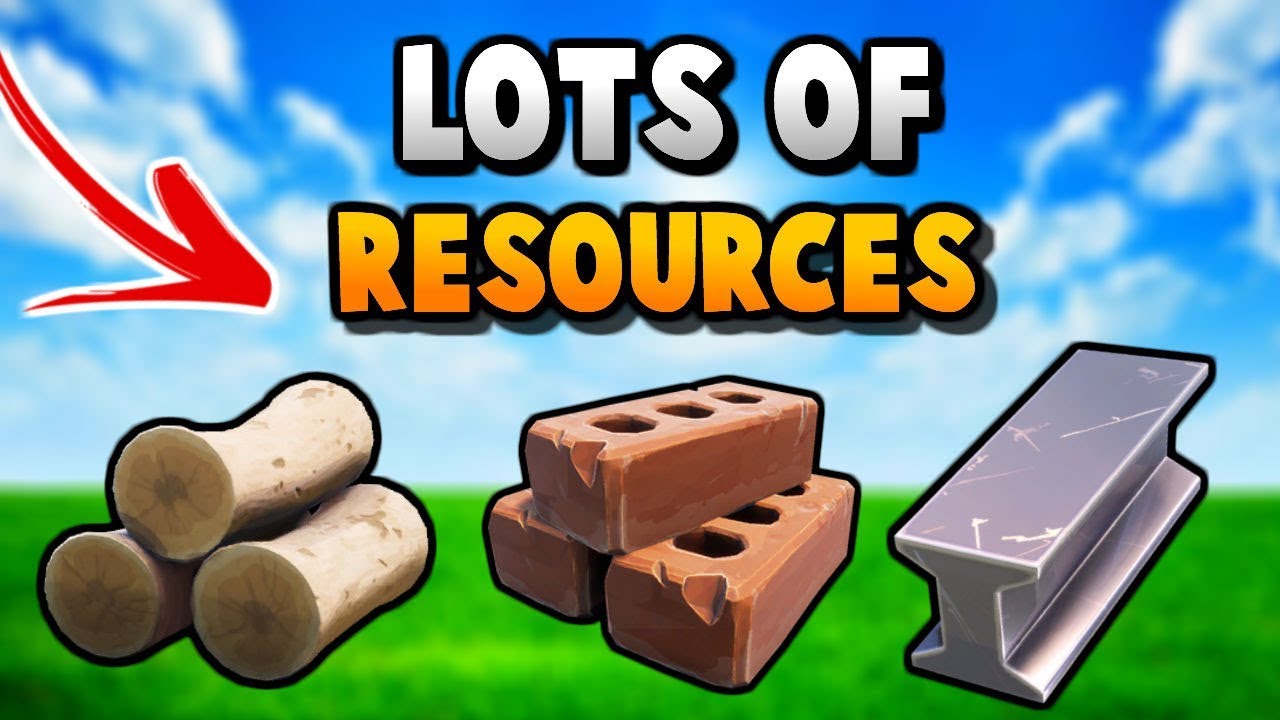 HOW To Get LOADS of RESOURCES FAST in FORTNITE! How To Get 999 ...