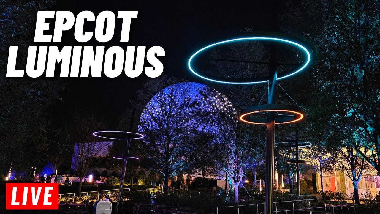 🔴 LIVE: EPCOT with Tanner Luminous Fireworks and enjoying Epcot Saturday night 3/2/2024 - YouTube
