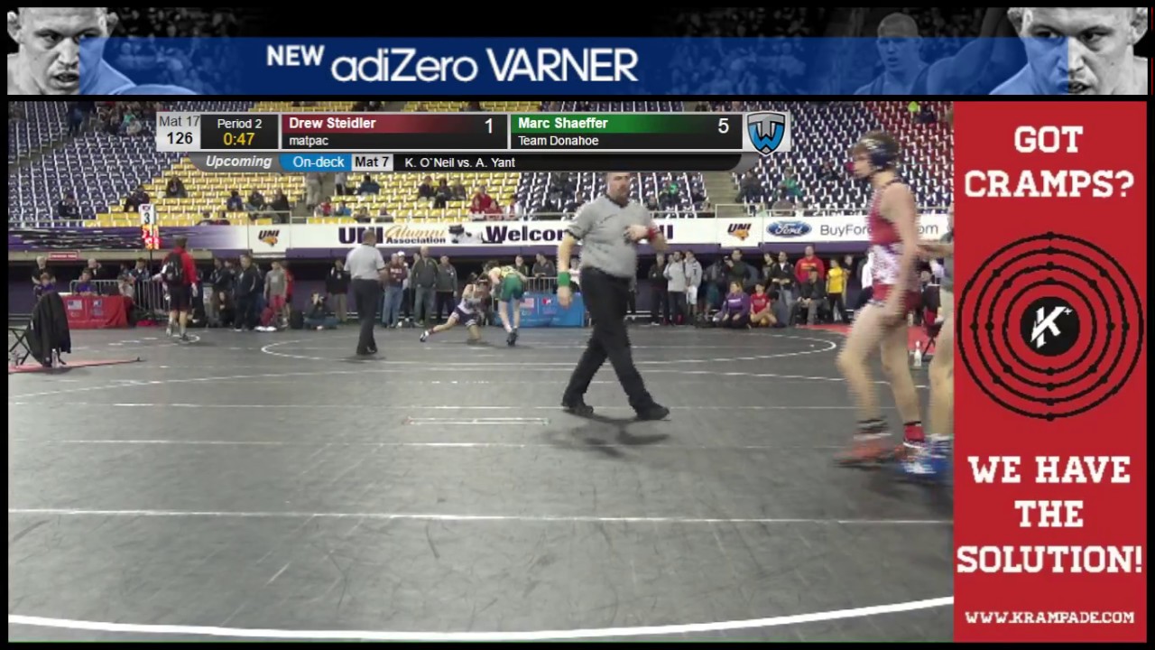 3498 Cadet 126 Mat 17 Marc Shaeffer Team Donahoe vs Drew Steidler ...
