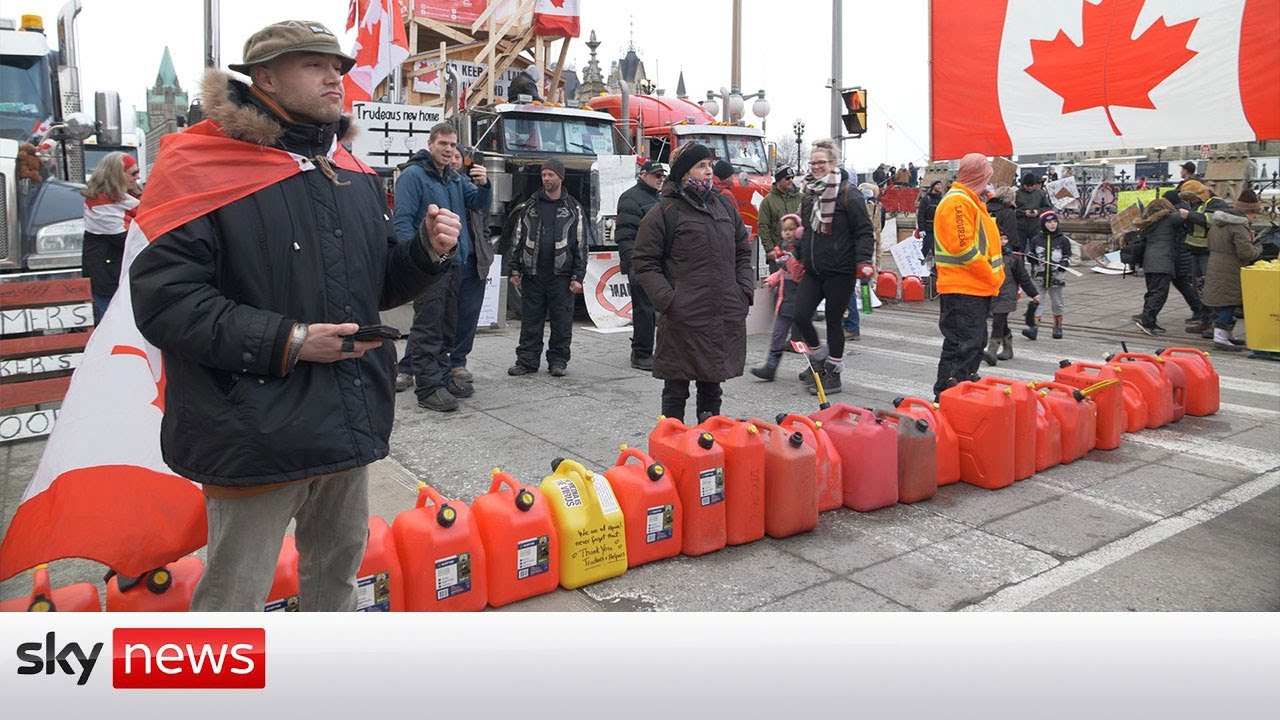 Canada Freedom Convoy: 'We'll be here as long as it takes!' - YouTube