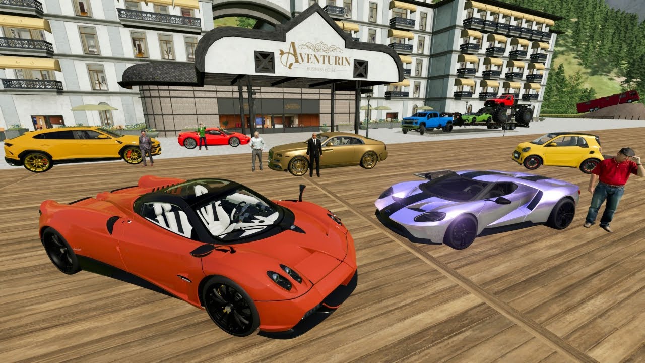 Millionaire Buys HUGE Hotel with Tons of Racecars | Farming Simulator ...