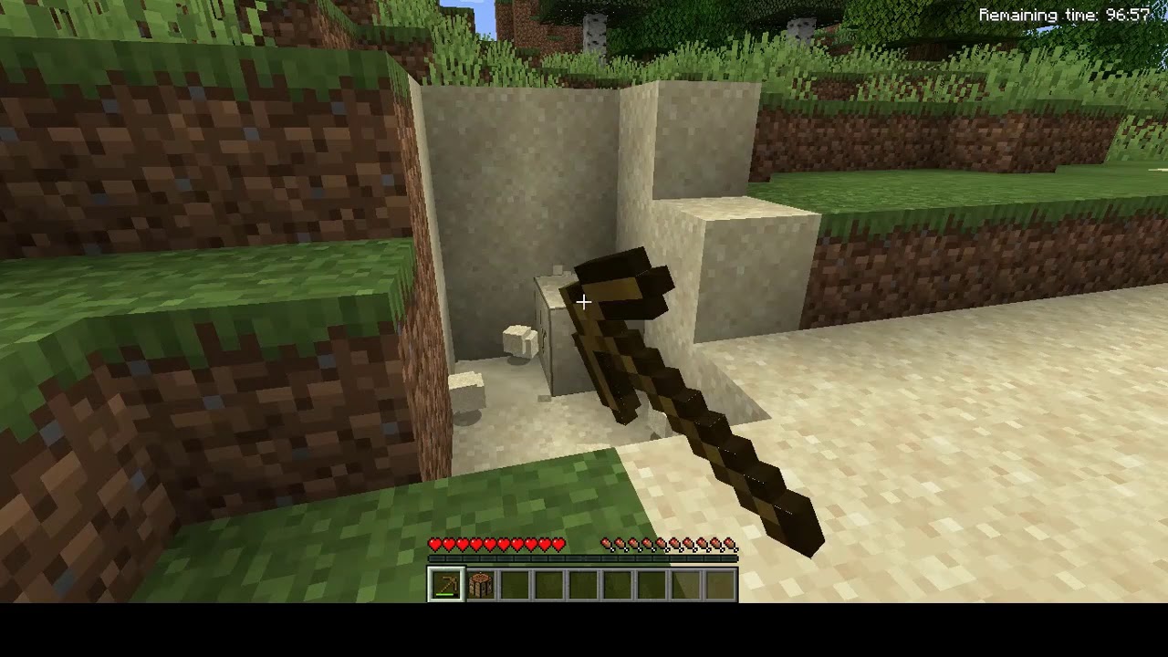 How to make a Stone Axe in Minecraft - YouTube