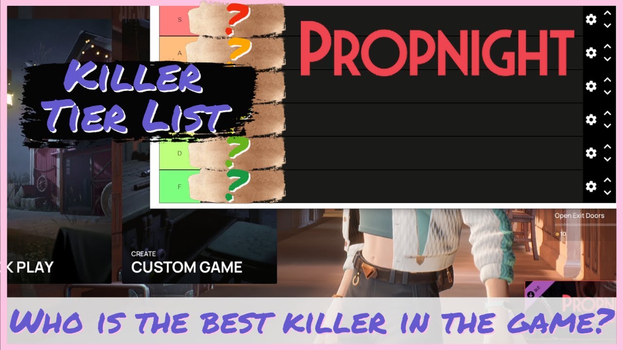 Propnight’s Killer Tier List With Explanations! Best and Worst Killers ...