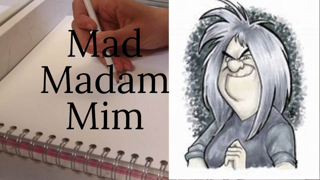 Drawing Mad Madam Mim from Sword in The Stone - YouTube