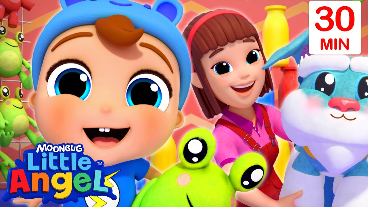 Playing Games at the Carnival! 🎠| Fun with Best Friends | Little Angel ...